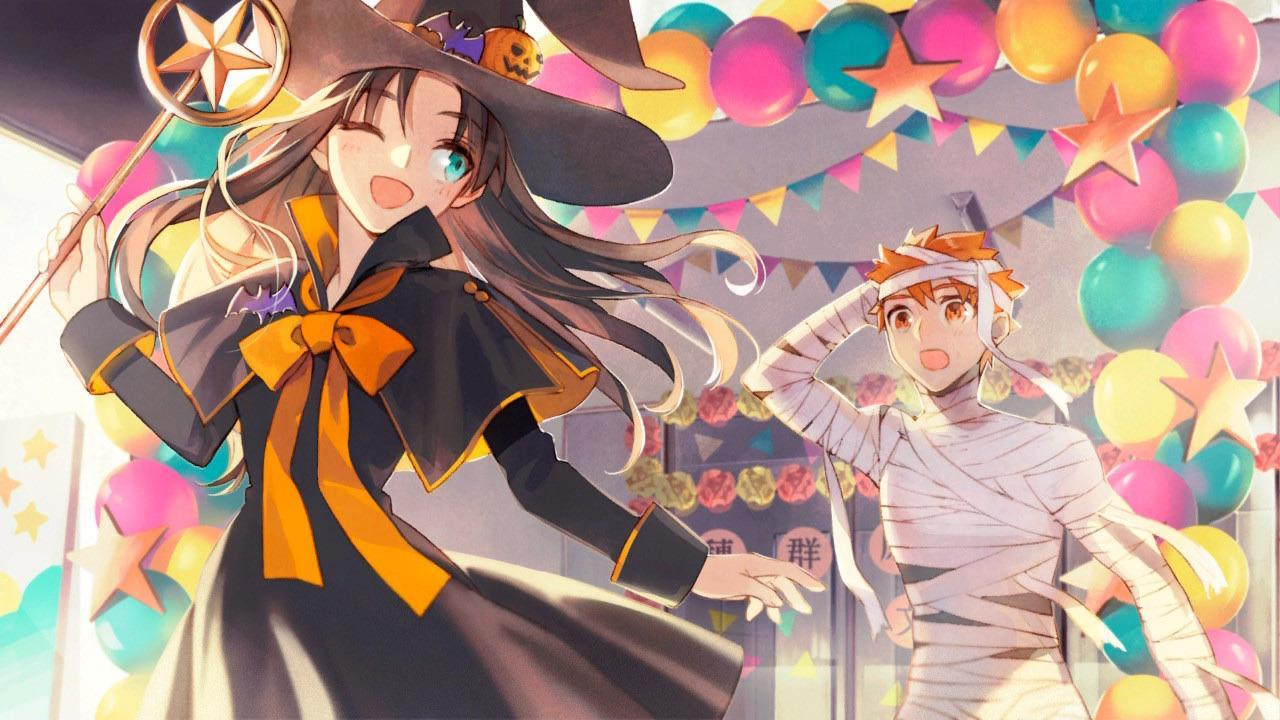 Official art from Emiya Gohan games Rin Route. | Scrolller