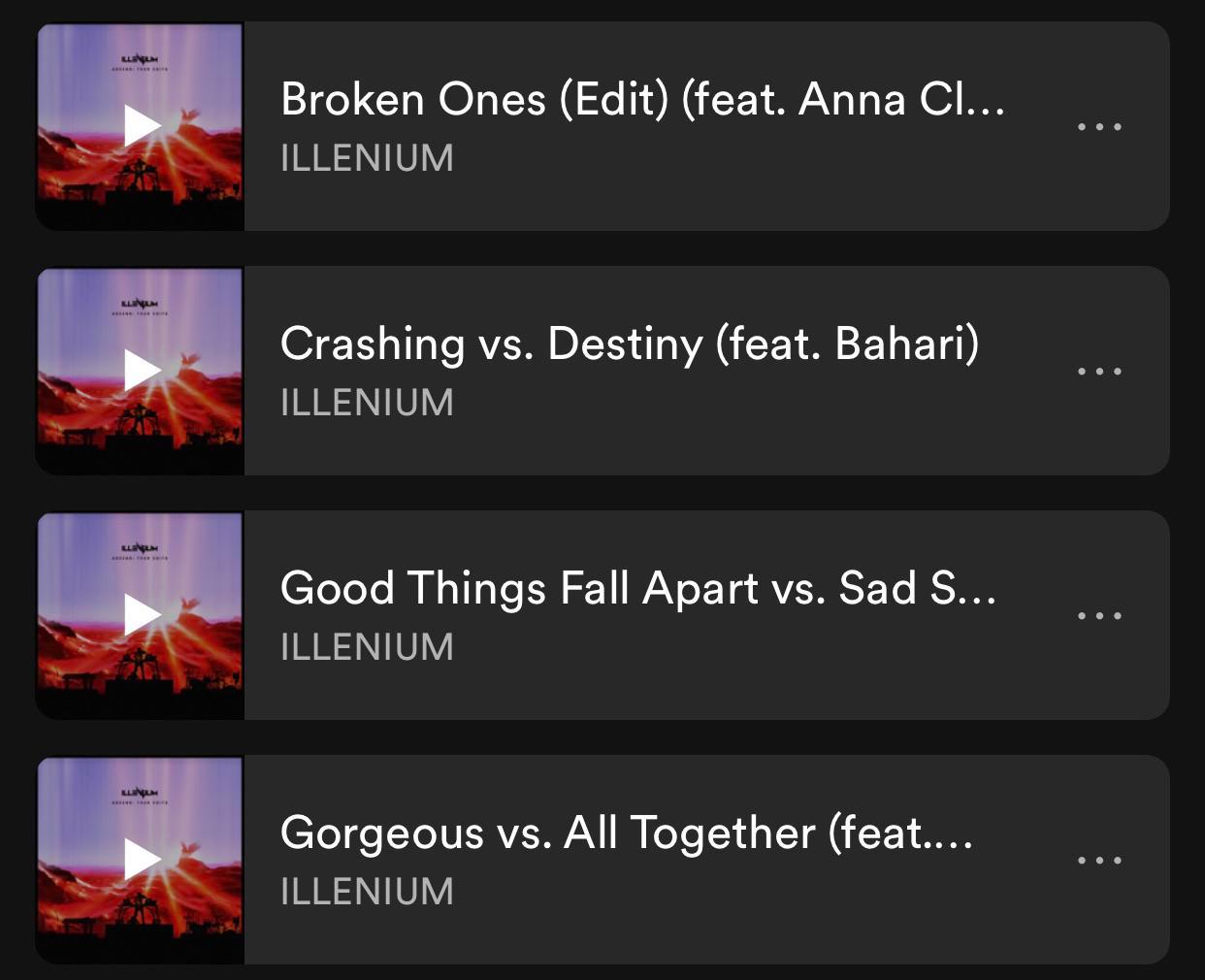 (Official) Ascend Tour Edits tracklist | Scrolller