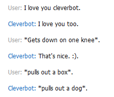 Oh cleverbot, you so awkward. | Scrolller