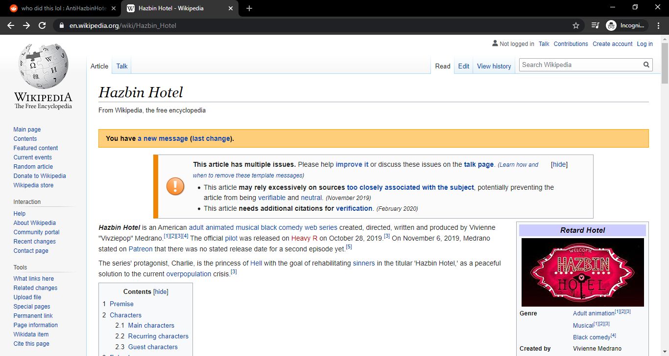ok guys i put some cool stuff on the hazbin wiki again | Scrolller
