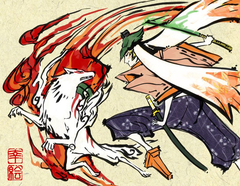 [Okami] Amaterasu tai Ushiwaka | Scrolller