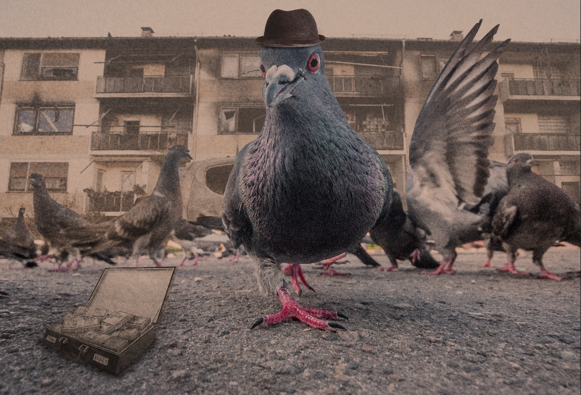 Old movie mafia pigeon | Scrolller