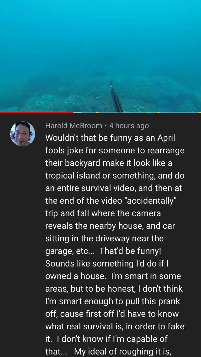 On a island survival video | Scrolller