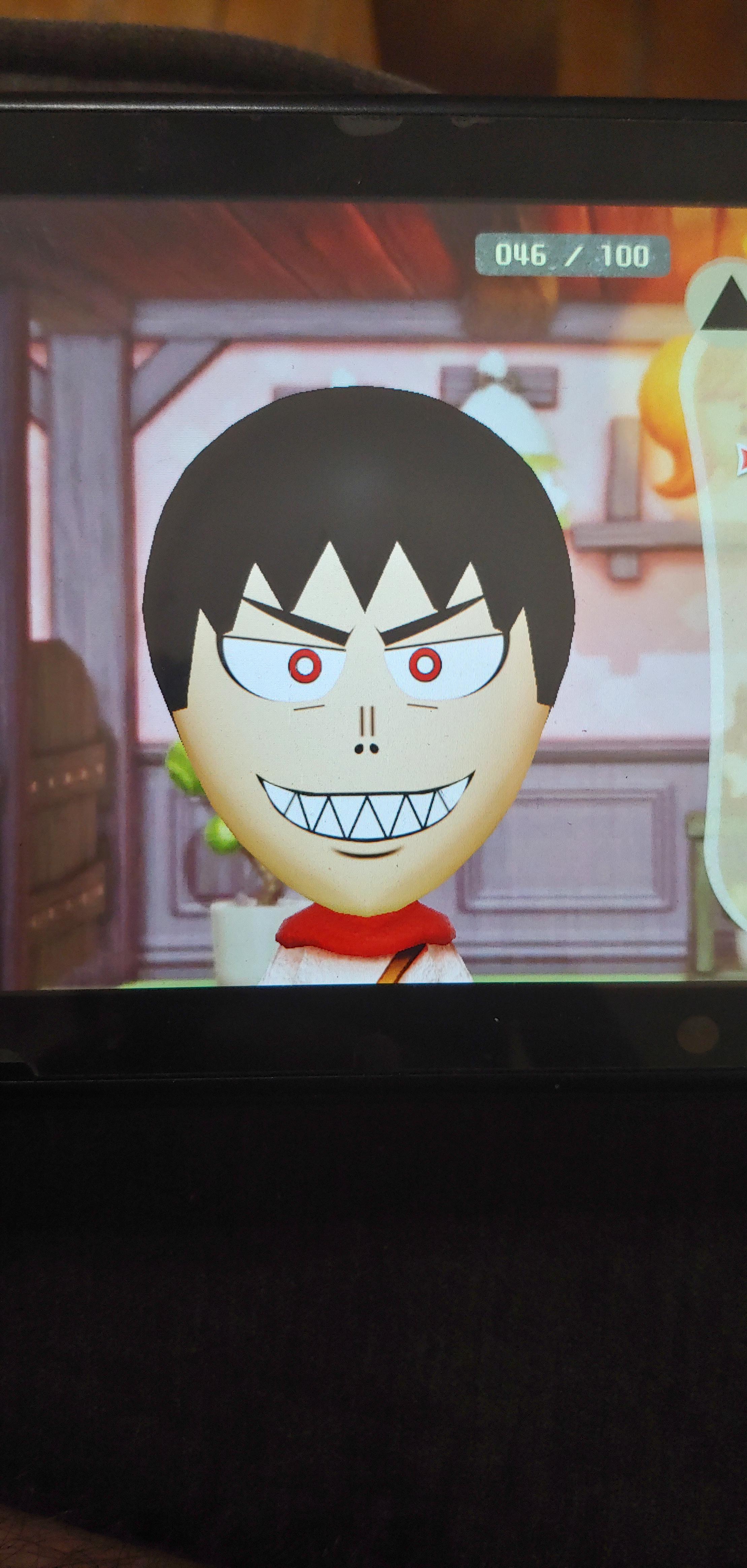 On a scale of 1-10, how good is my Shinra Kusukabe mii | Scrolller