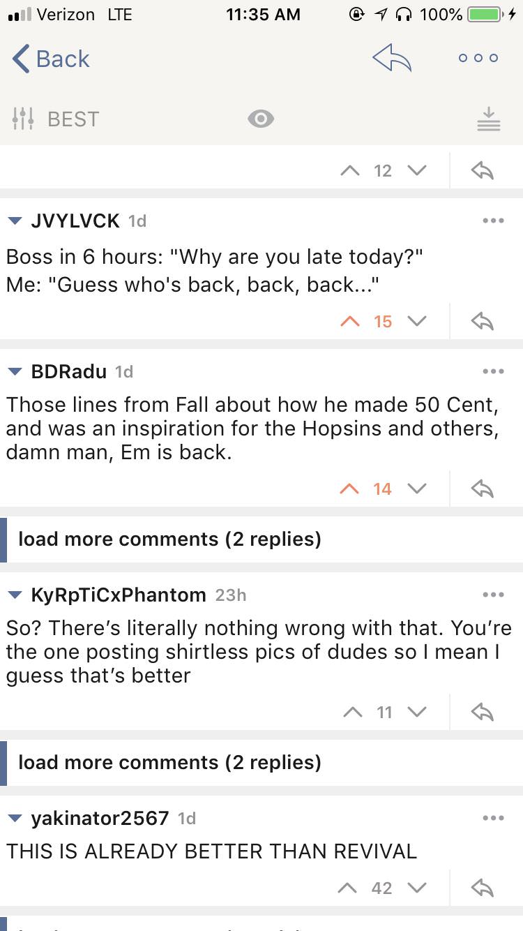 On the new Eminem album discussion | Scrolller