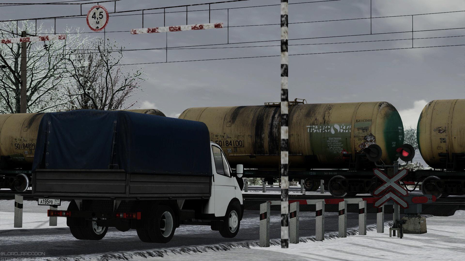 On the railway crossing | Scrolller