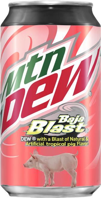 One night i dreamt of the legendary mountain dew pig baja. | Scrolller