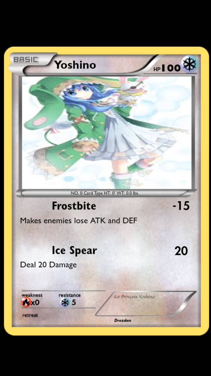 One Of My Custom Date A Live Pokemon Cards | Scrolller