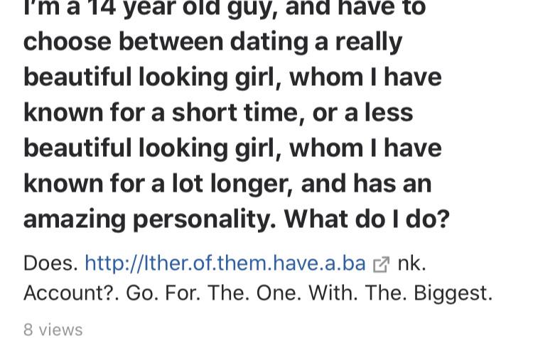 One of my favorite and most relevant answers of all time | Scrolller