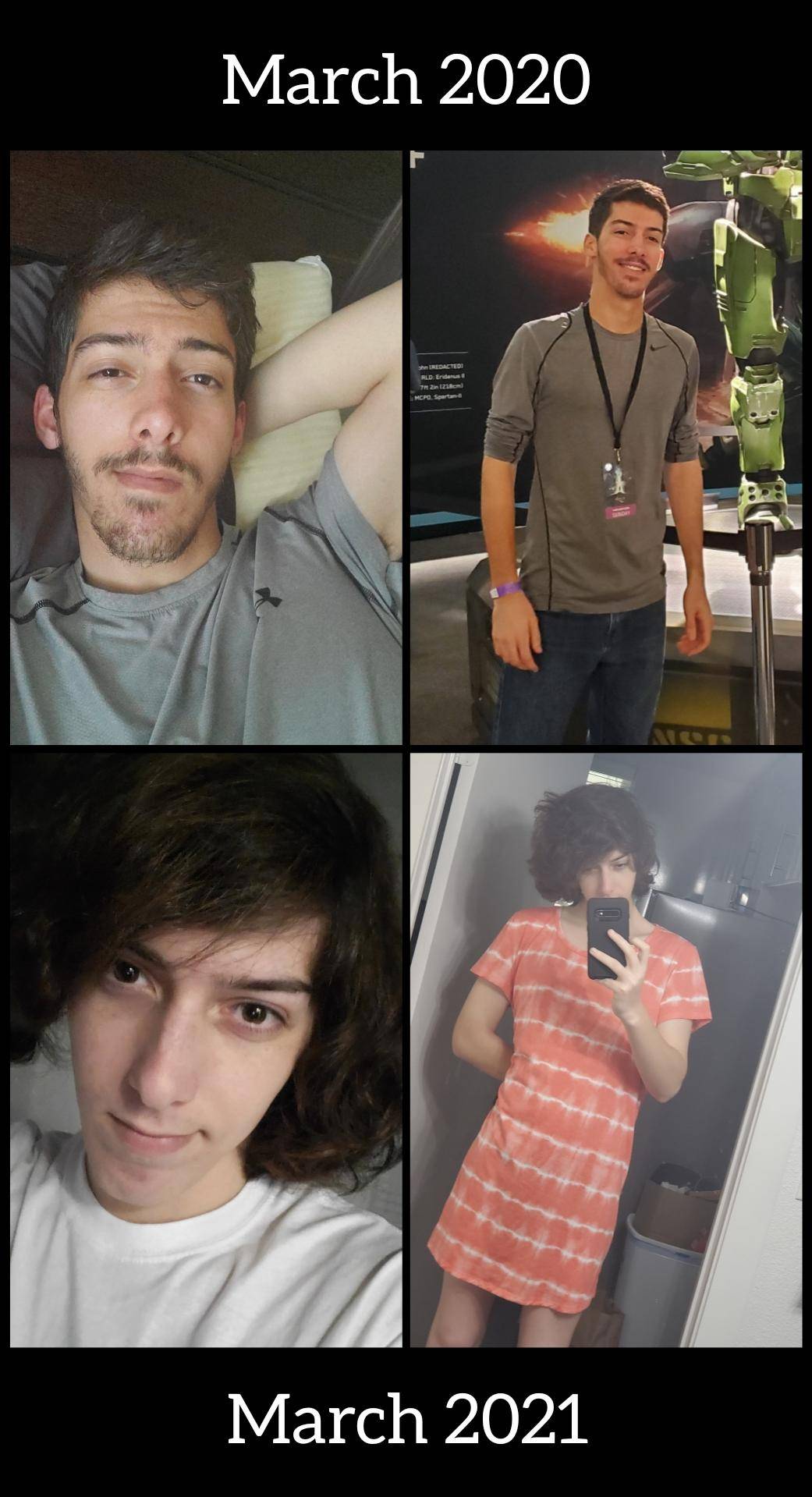 One-Year HRT Timeline; Started at 23 Years Old | Scrolller