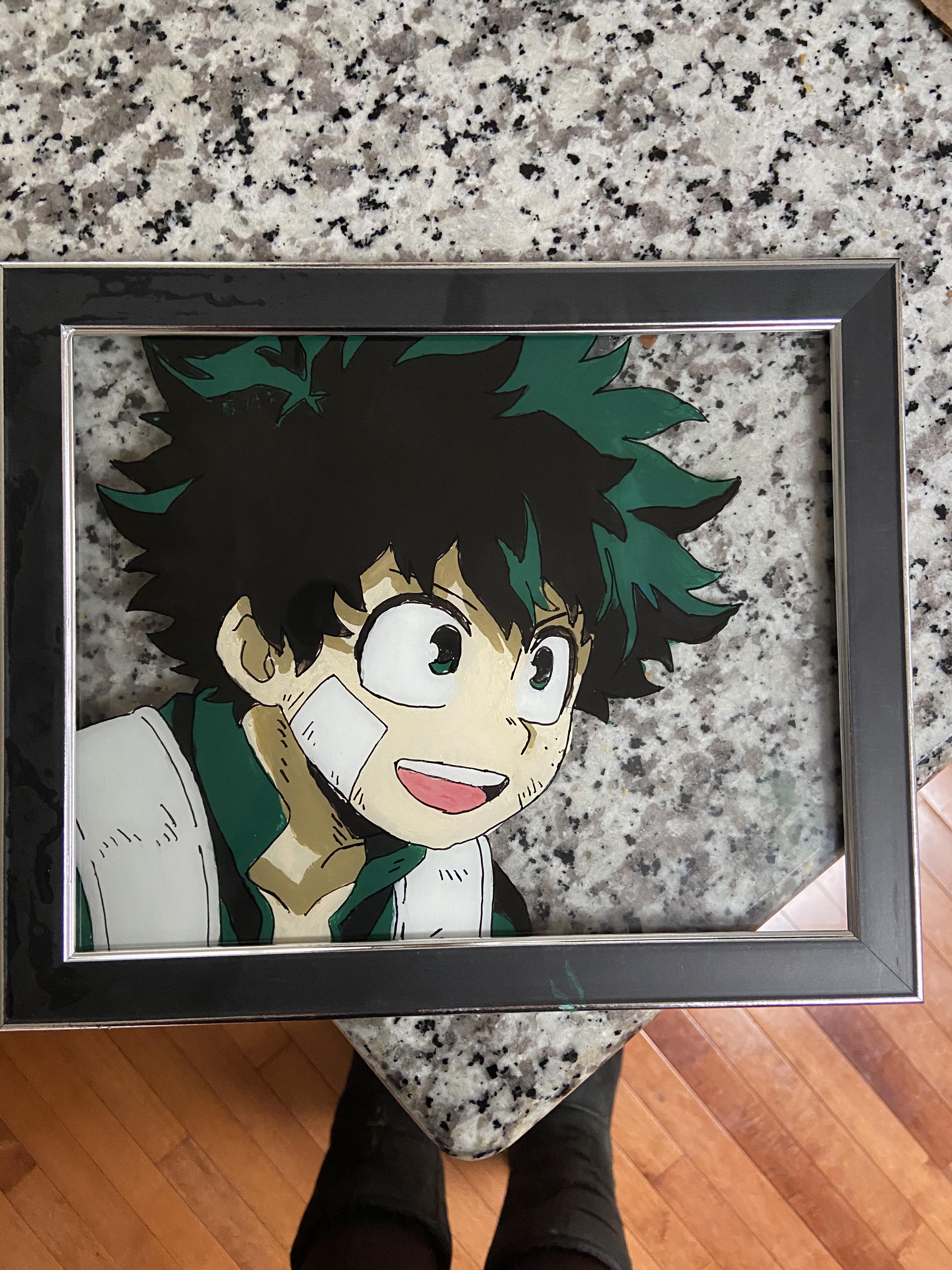 Orginal deku glass paiting done by myself | Scrolller