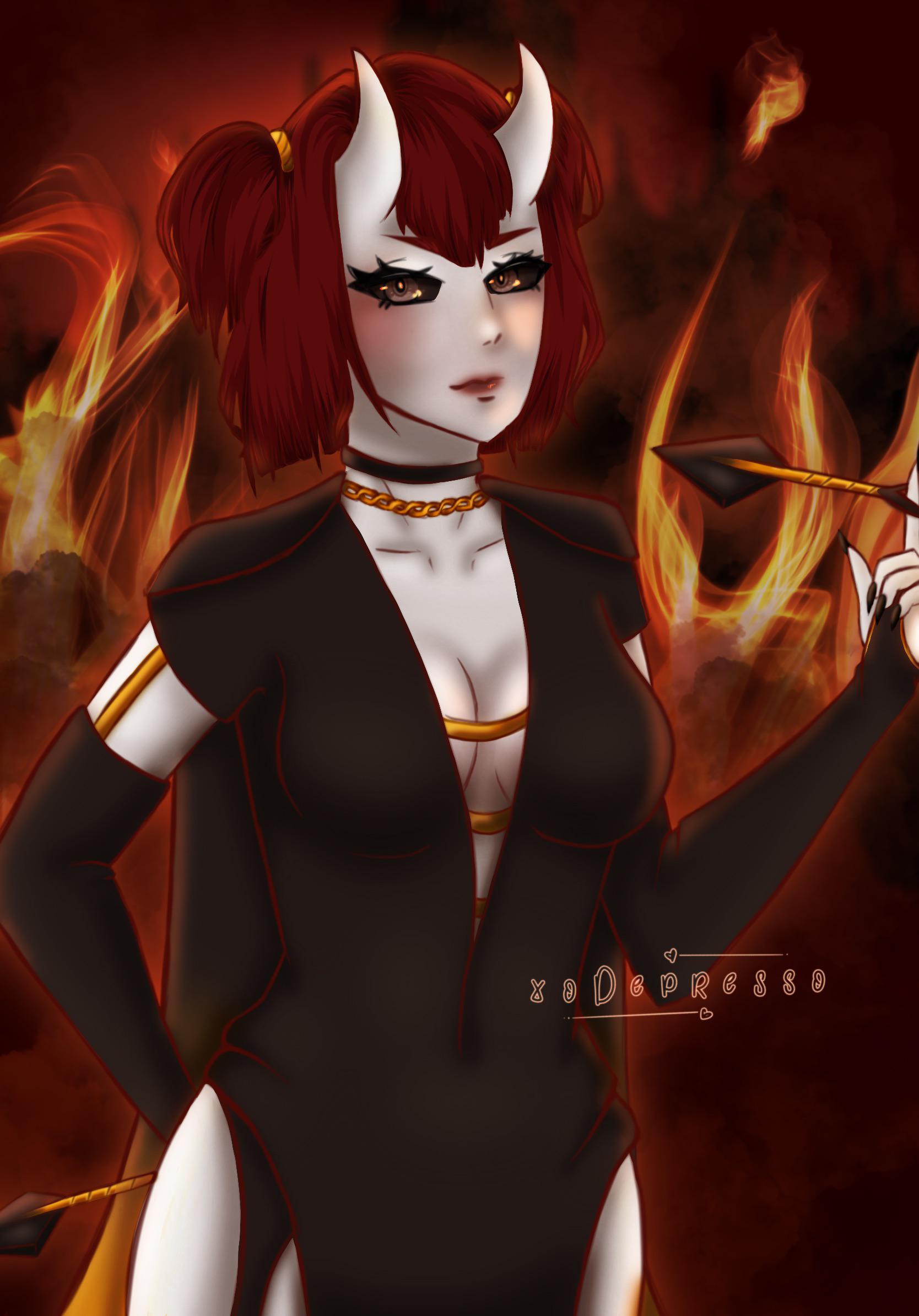 Original Character/Original art || Would you follow her through hell? | Scrolller