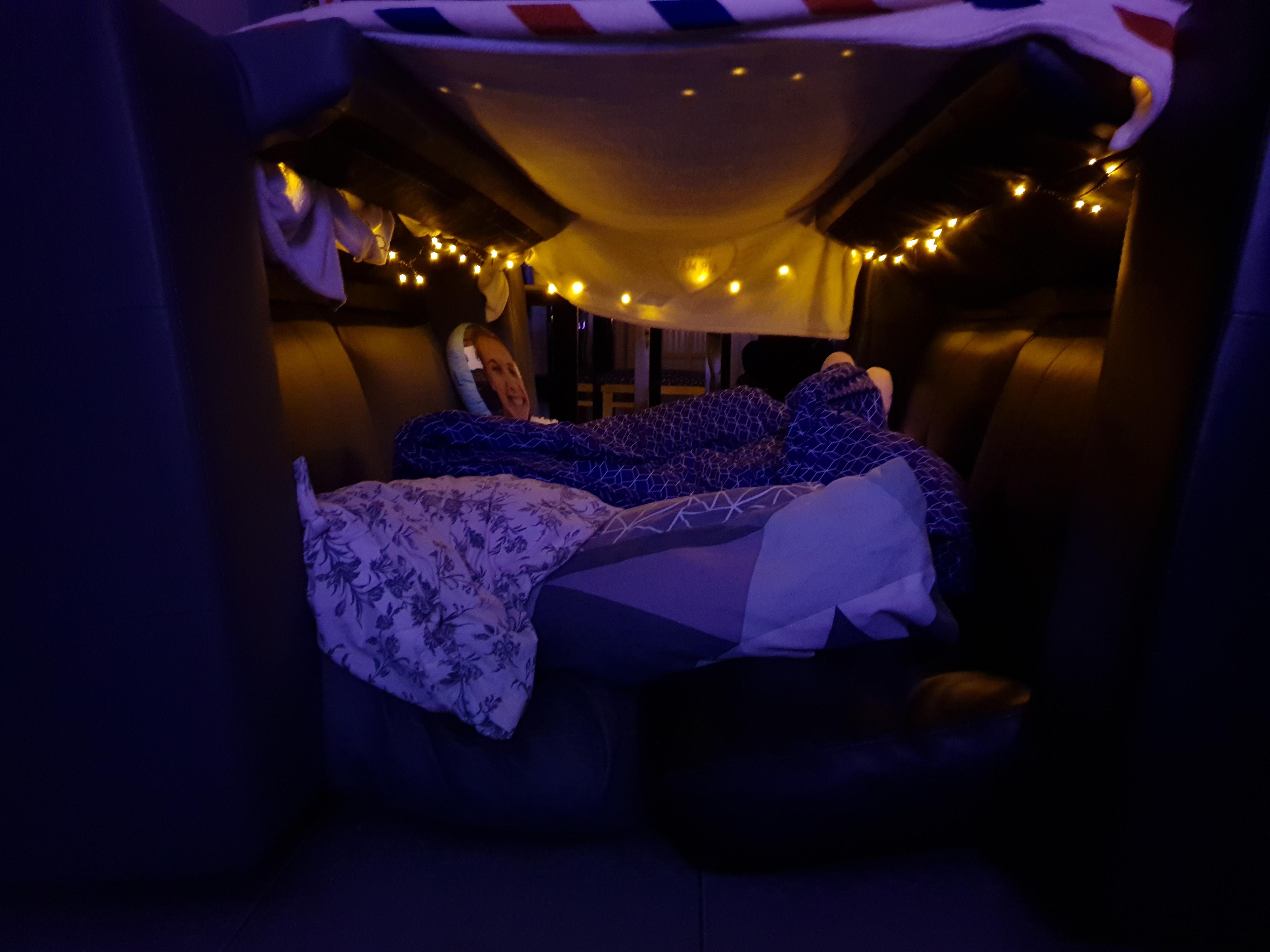 Our blanket fort for tonight | Scrolller