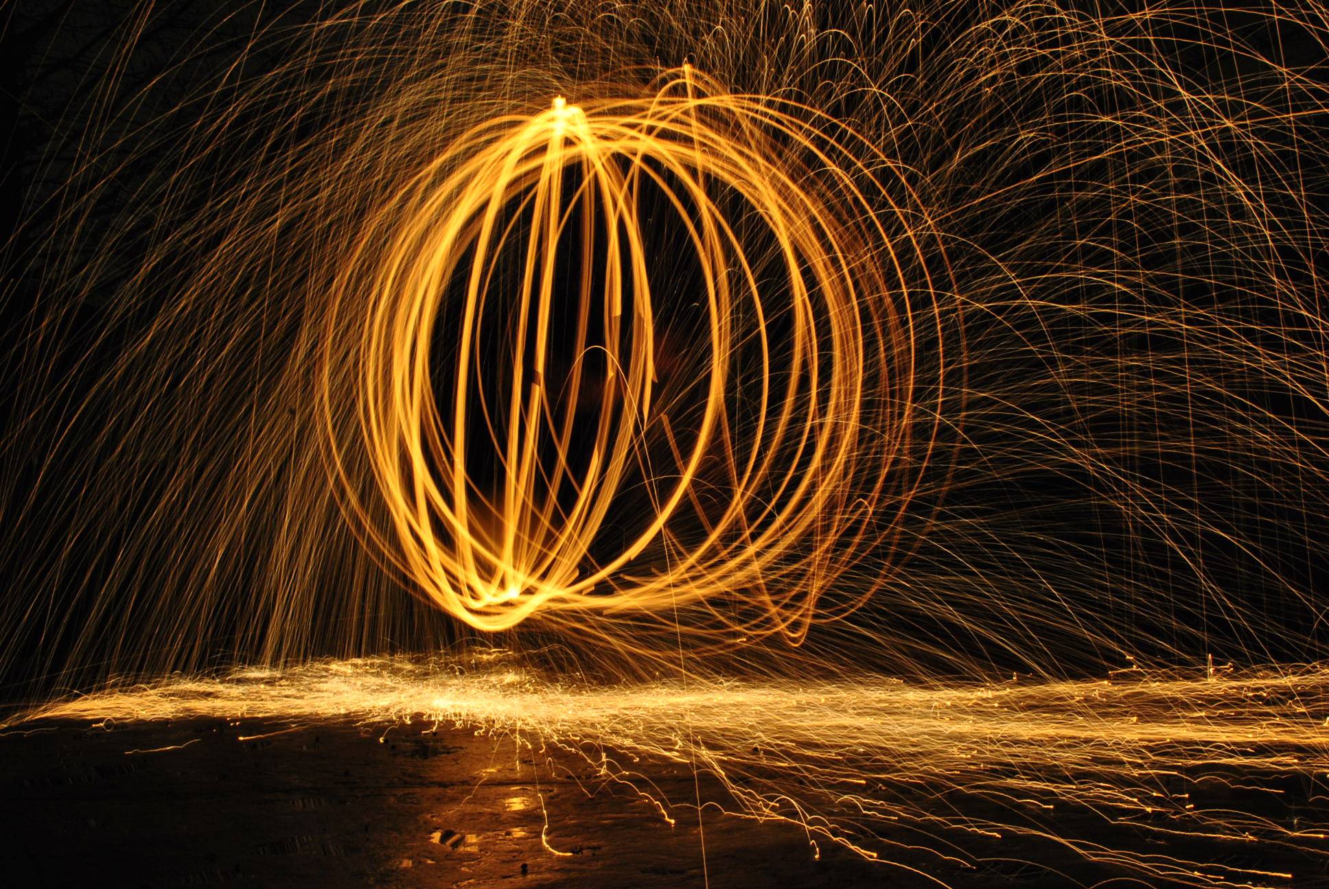 Our first attempt at steel wool light painting | Scrolller