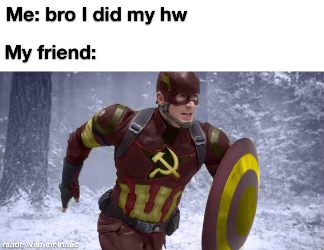 OUR homework comrade | Scrolller