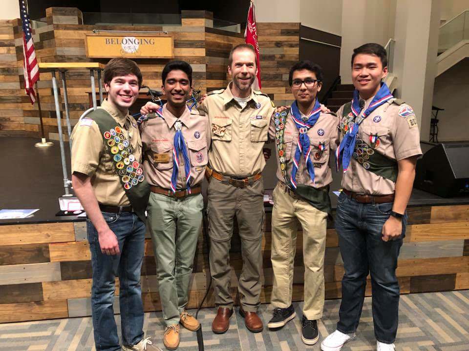 Out of the 8 kids in my Cub Scout den, 6 of us have achieved the rank of Eagle Scout! (2 of them ...