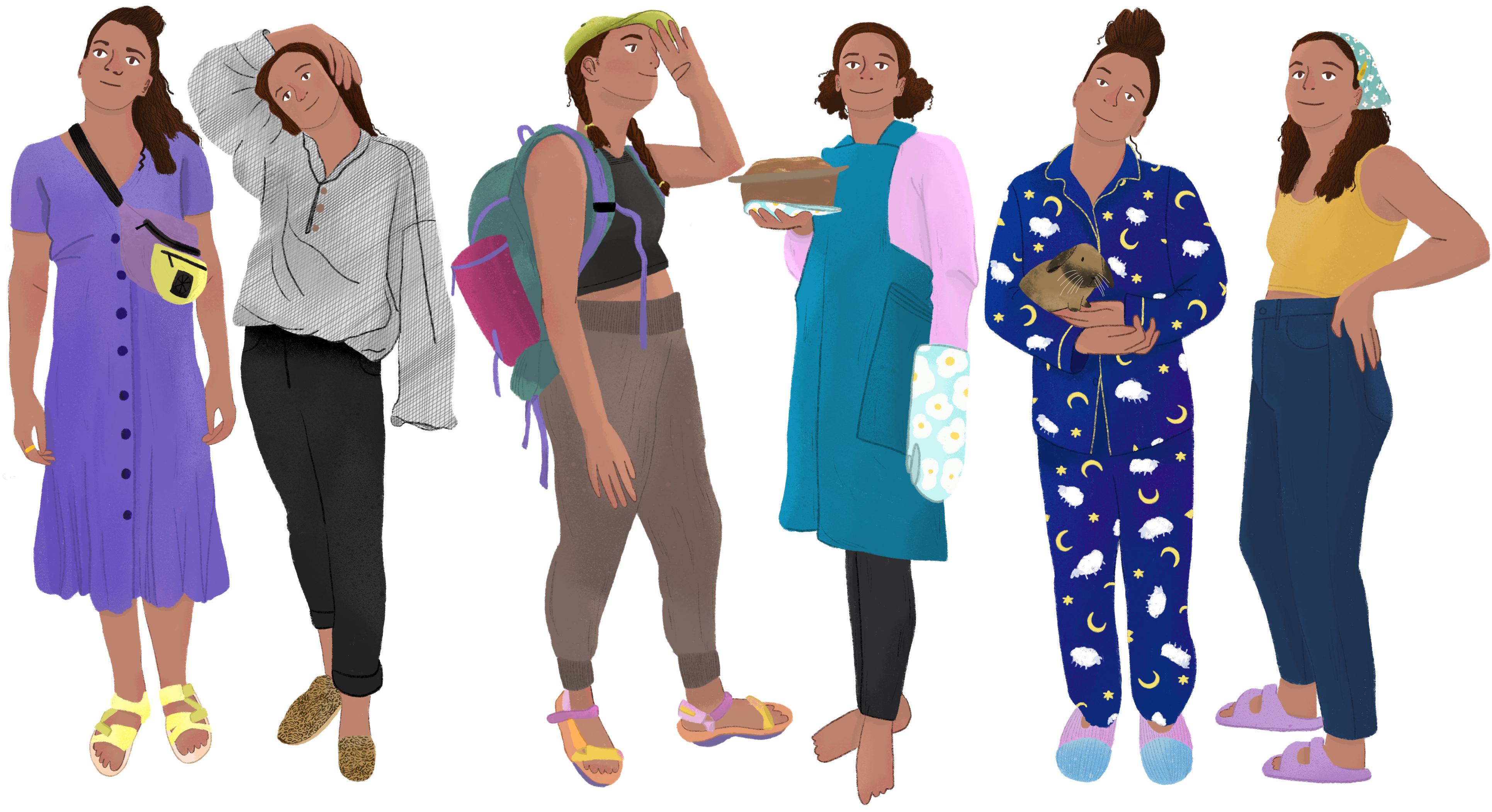 Outfit Self Portraits [Procreate Illustrations] | Scrolller