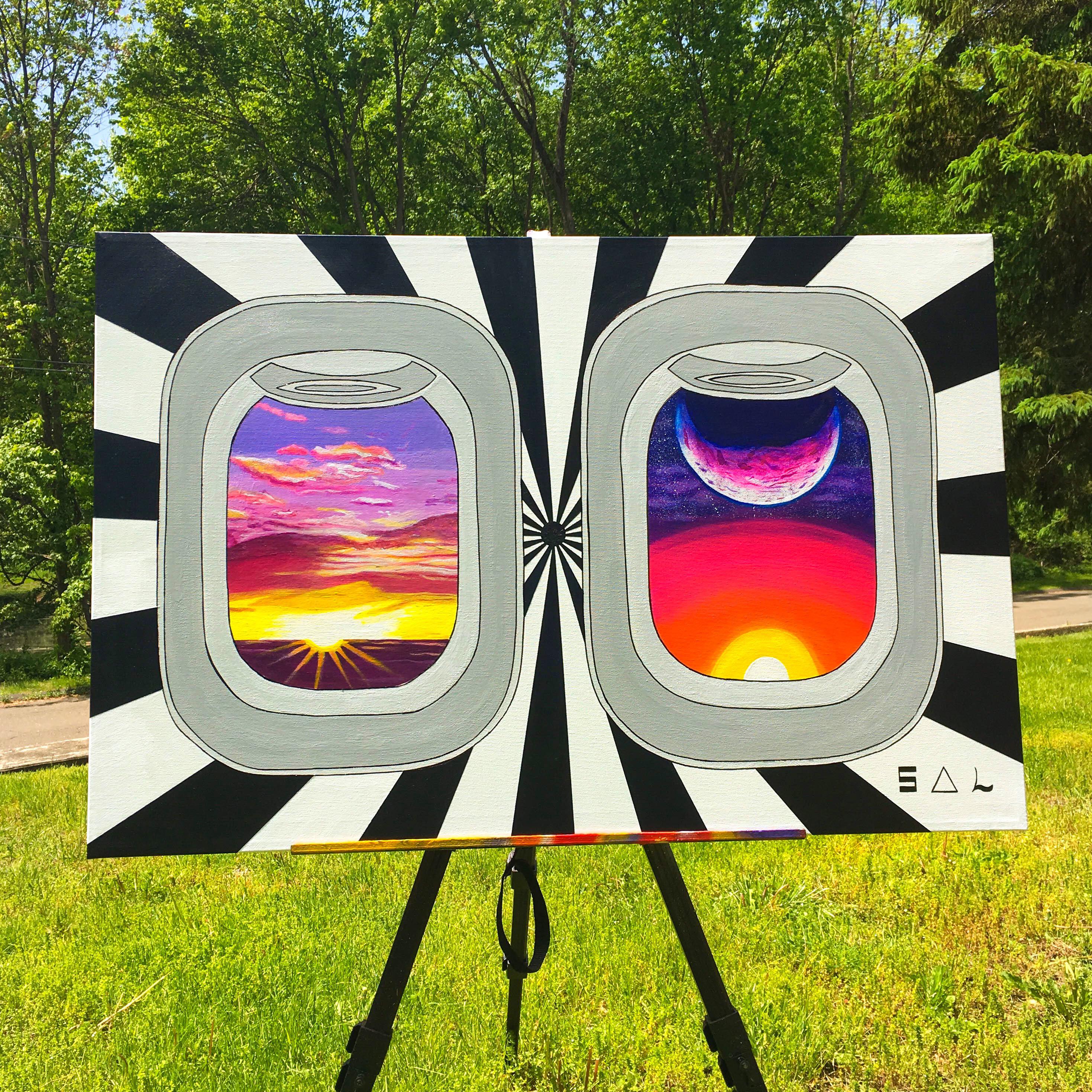 Outta This World 🚀 Acrylic on Canvas 🎨 | Scrolller