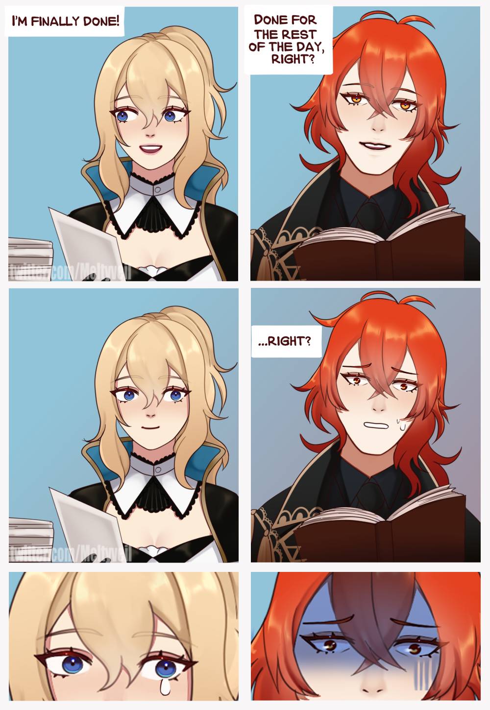 Overworking Jean | Scrolller