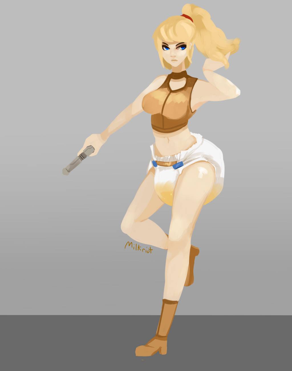 Packing heat and her pampers | Scrolller