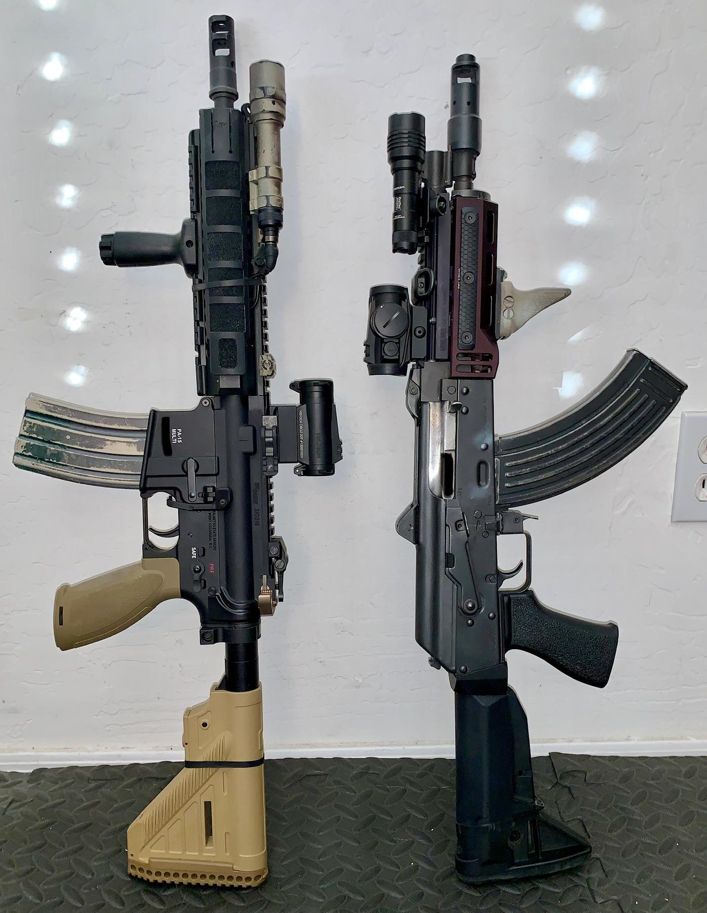 Pair of SBRs, Sig 516 + Zastava Pap M92 | Scrolller