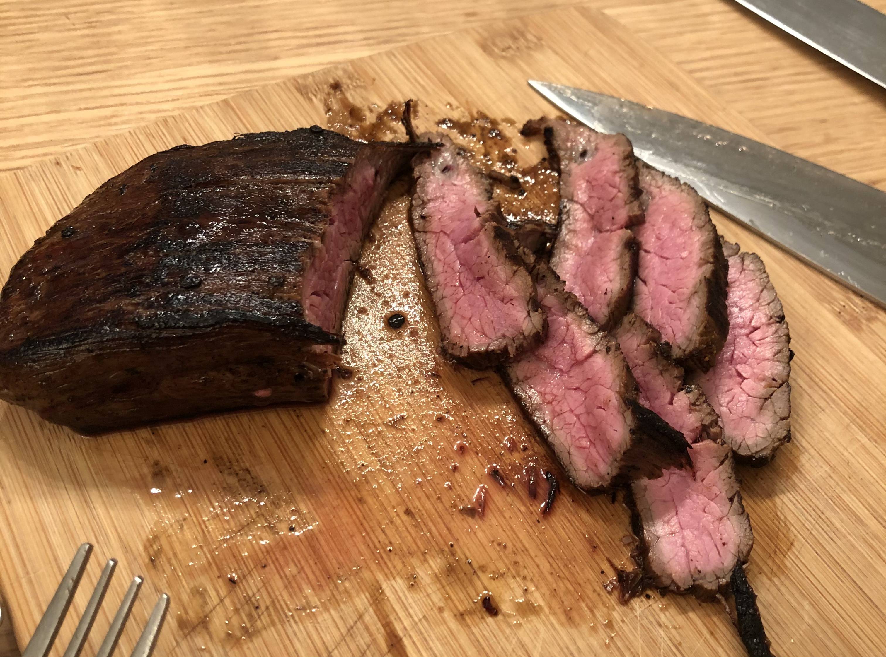 Pan seared flank steak | Scrolller