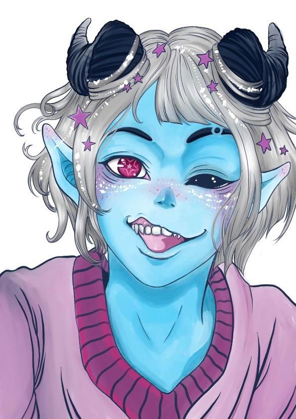 Pastelgoth elf (by me) | Scrolller