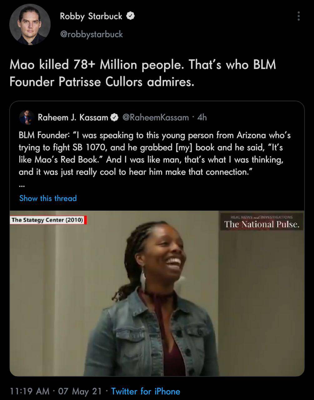 Patrice Cullors showing love to Mao... | Scrolller