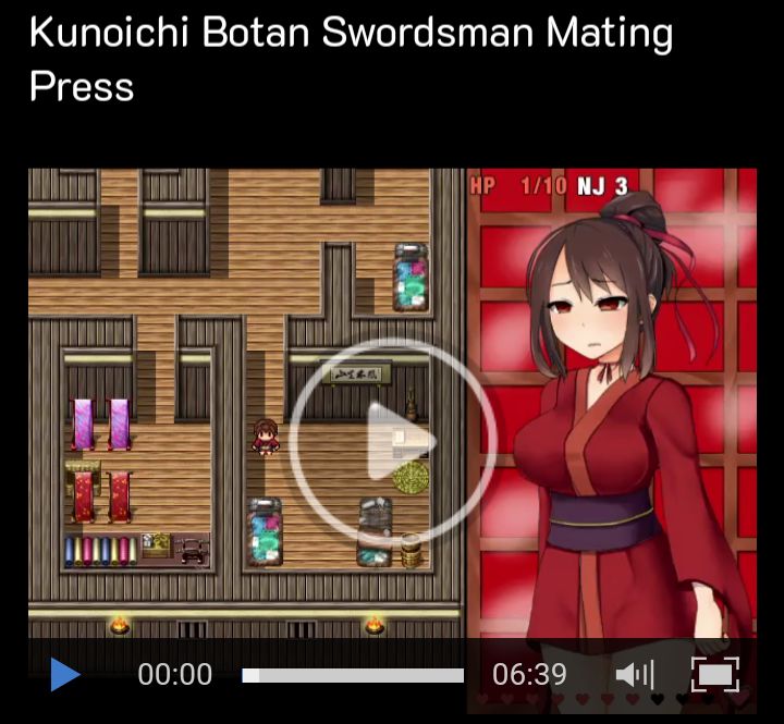 Pc Rpgmaker Help With Kunoichi Botan Scrolller