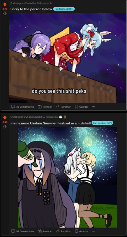 Pekora is surprised with amesame | Scrolller