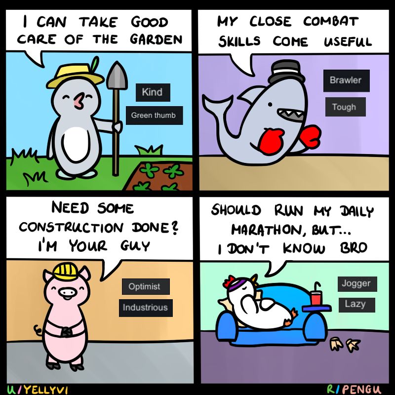 Pengu in Rimworld - My favorite trait combinations | Scrolller