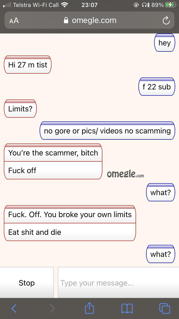people are using omegle to scam | Scrolller