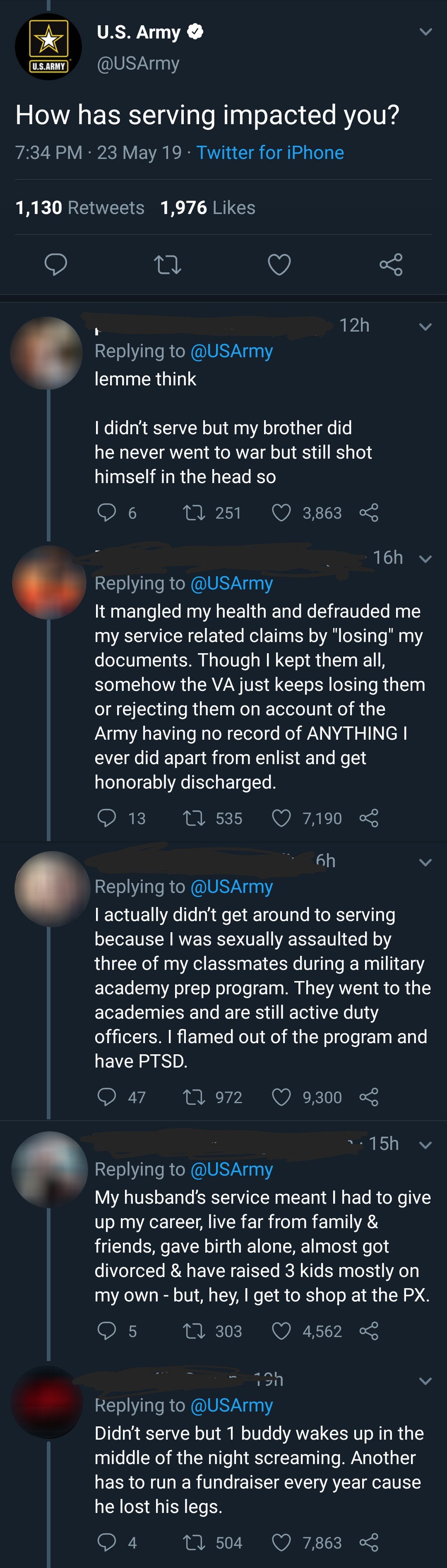 The US army twitter manager, and all of these people’s stories... just awful.... | Scrolller