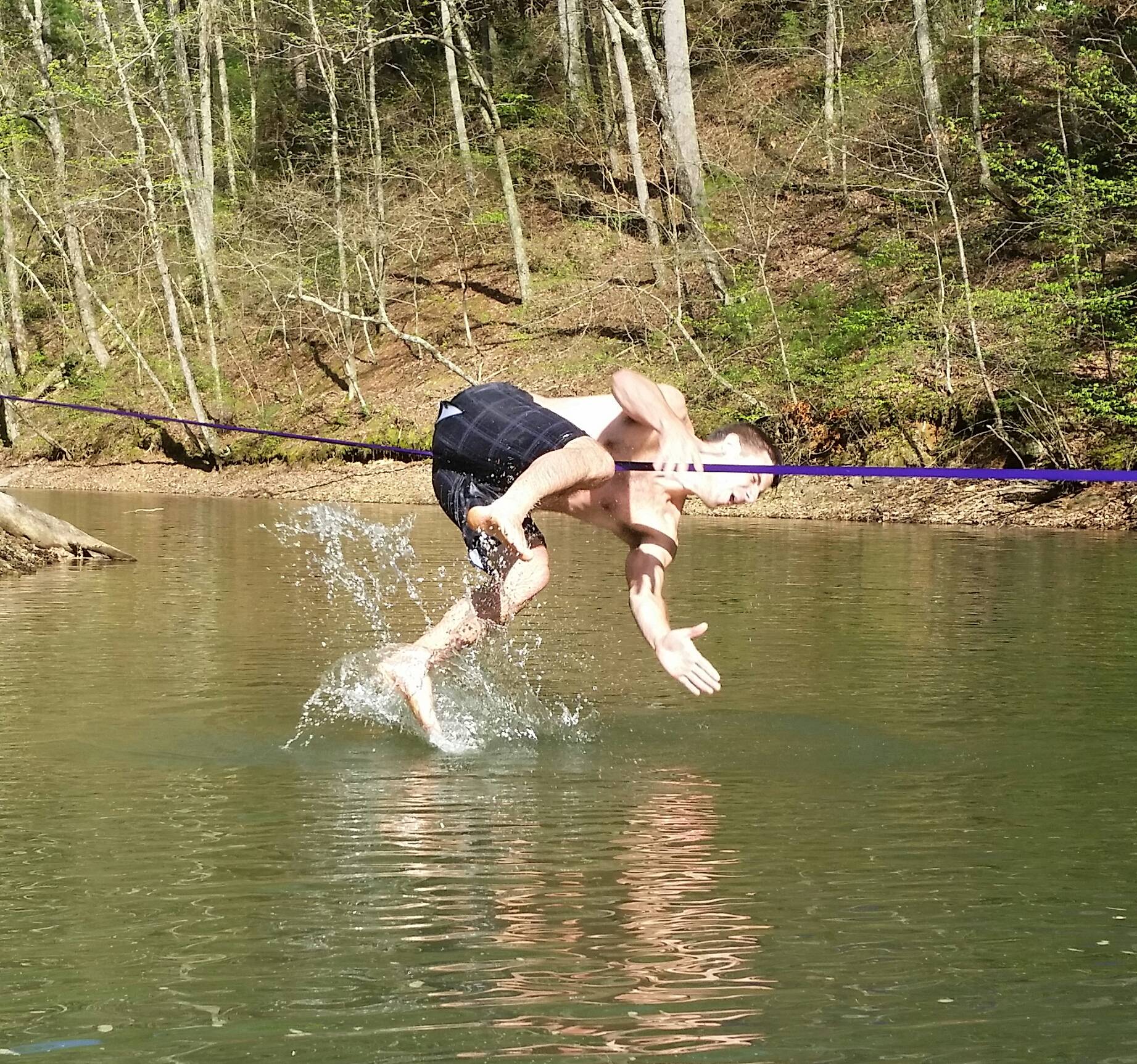 Perfect camera timing to catch my buddies first fall on the waterline | Scrolller