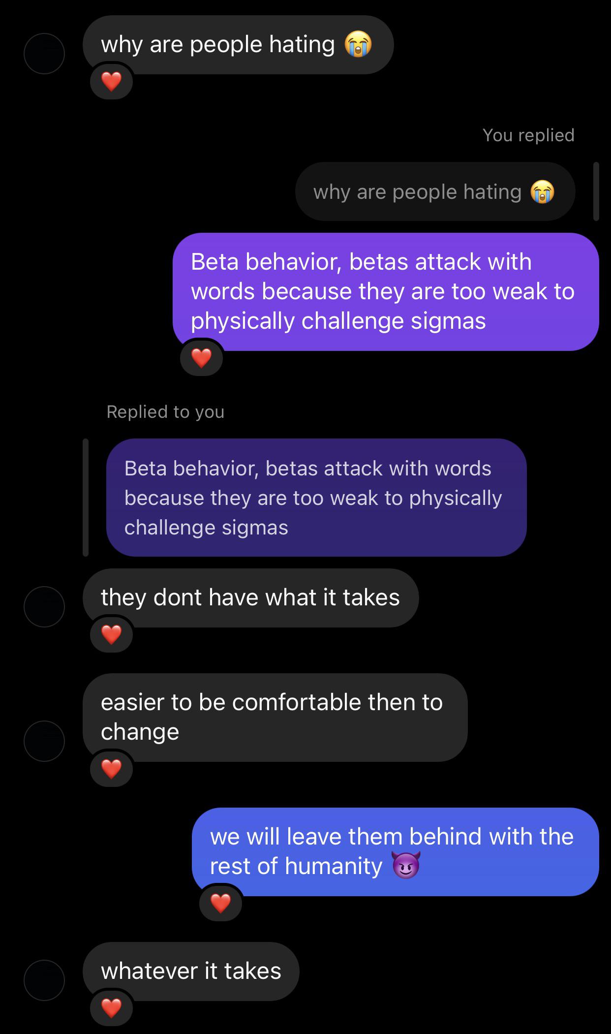 Perfect example of a sigma to sigma conversation | Scrolller