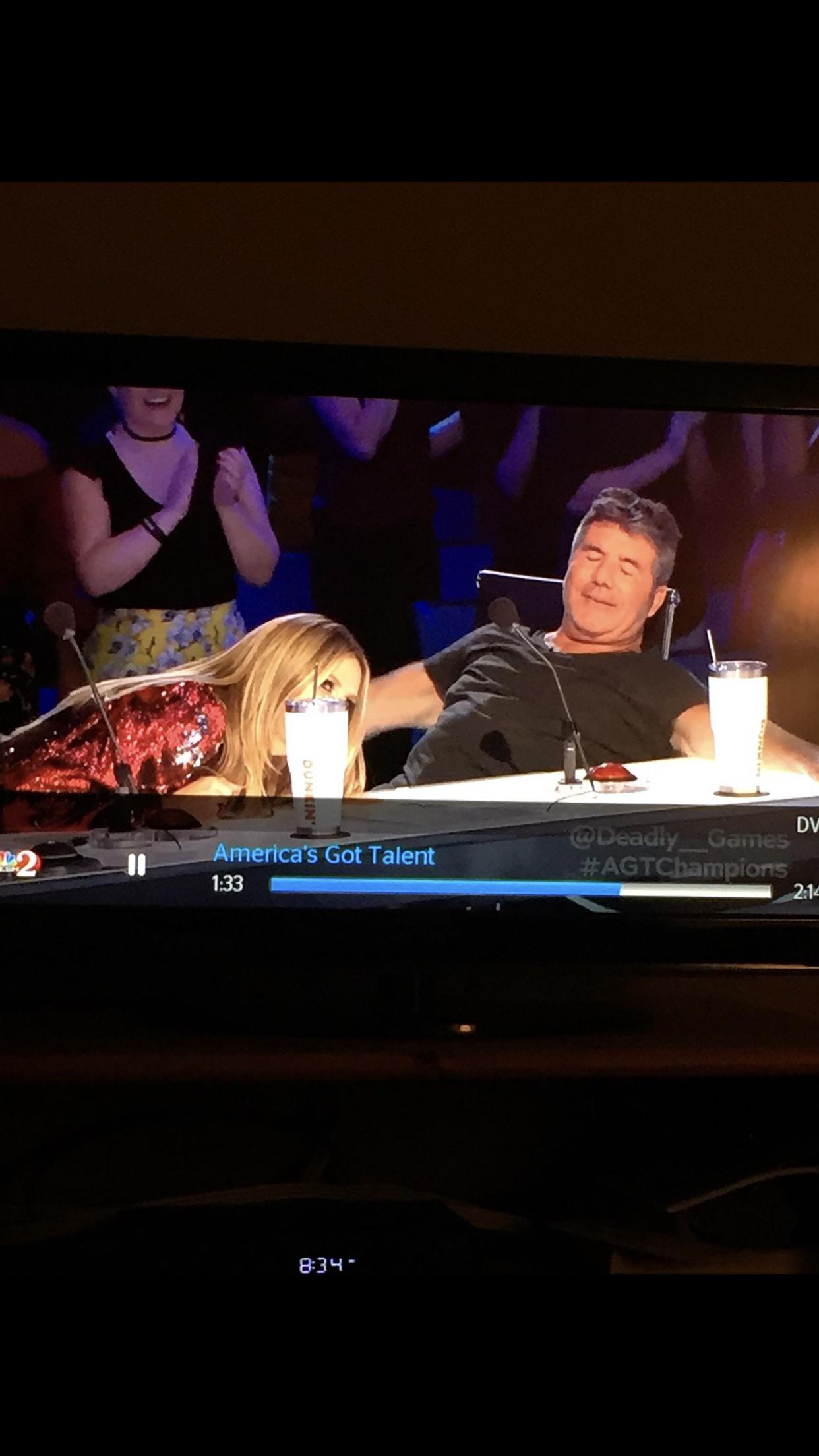 Perfectly timed pause while watching AGT. Thought this was a family show | Scrolller