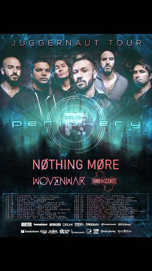 Periphery announces "Juggernaut" tour | Scrolller