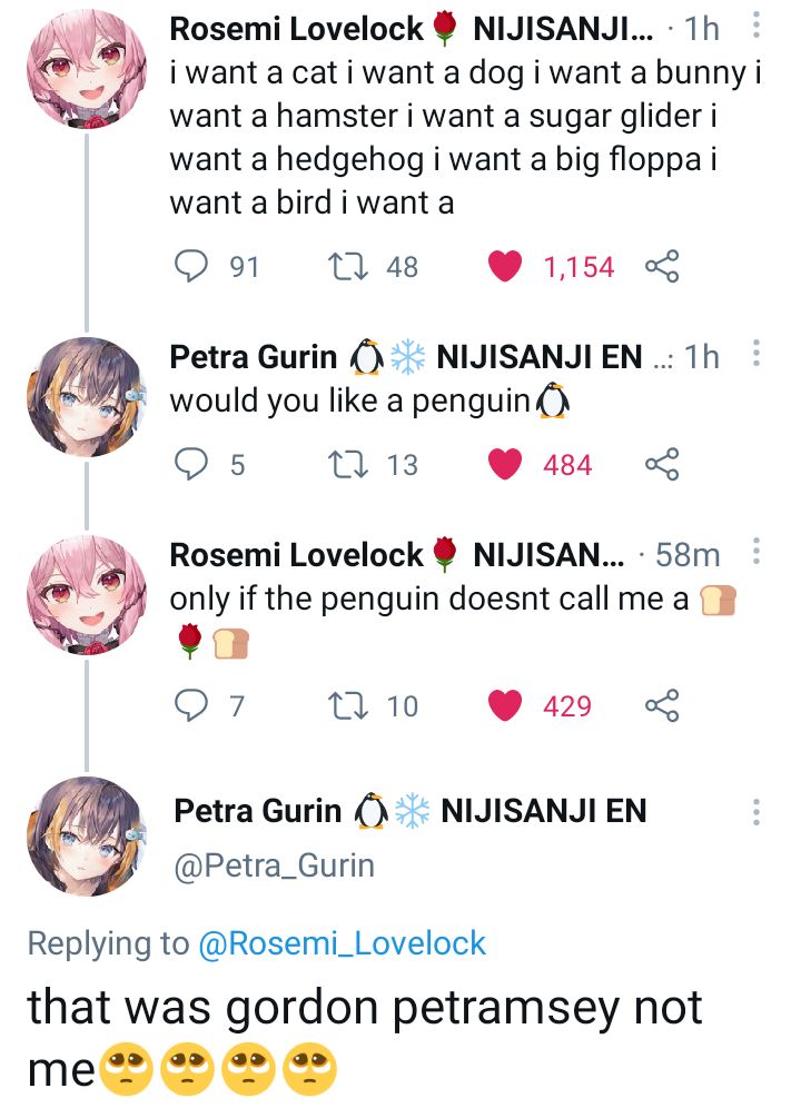 Petra is not giving up on that bread nickname! | Scrolller