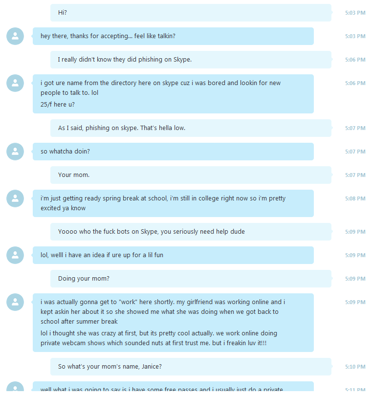 Phishing on Skype is a thing? | Scrolller