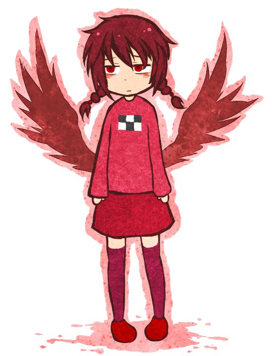 Phoenix Winged Angel Madotsuki - Art by Aosora/Mizore | Scrolller