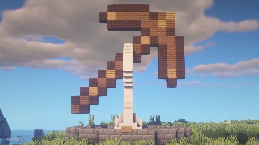 Pickaxe Statue I Built | Scrolller
