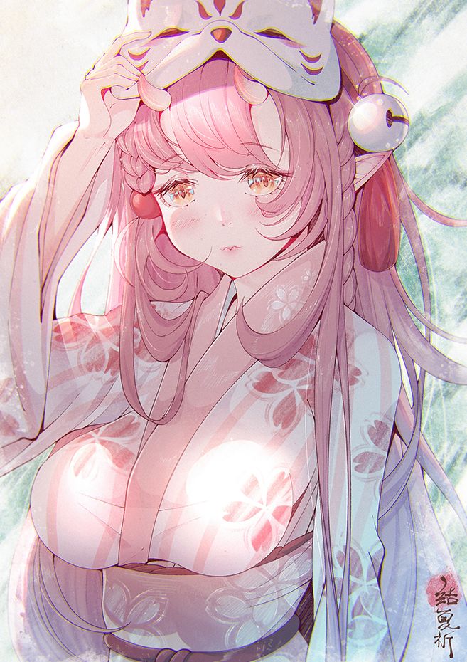 Pink Oni in Kimono [Original] | Scrolller