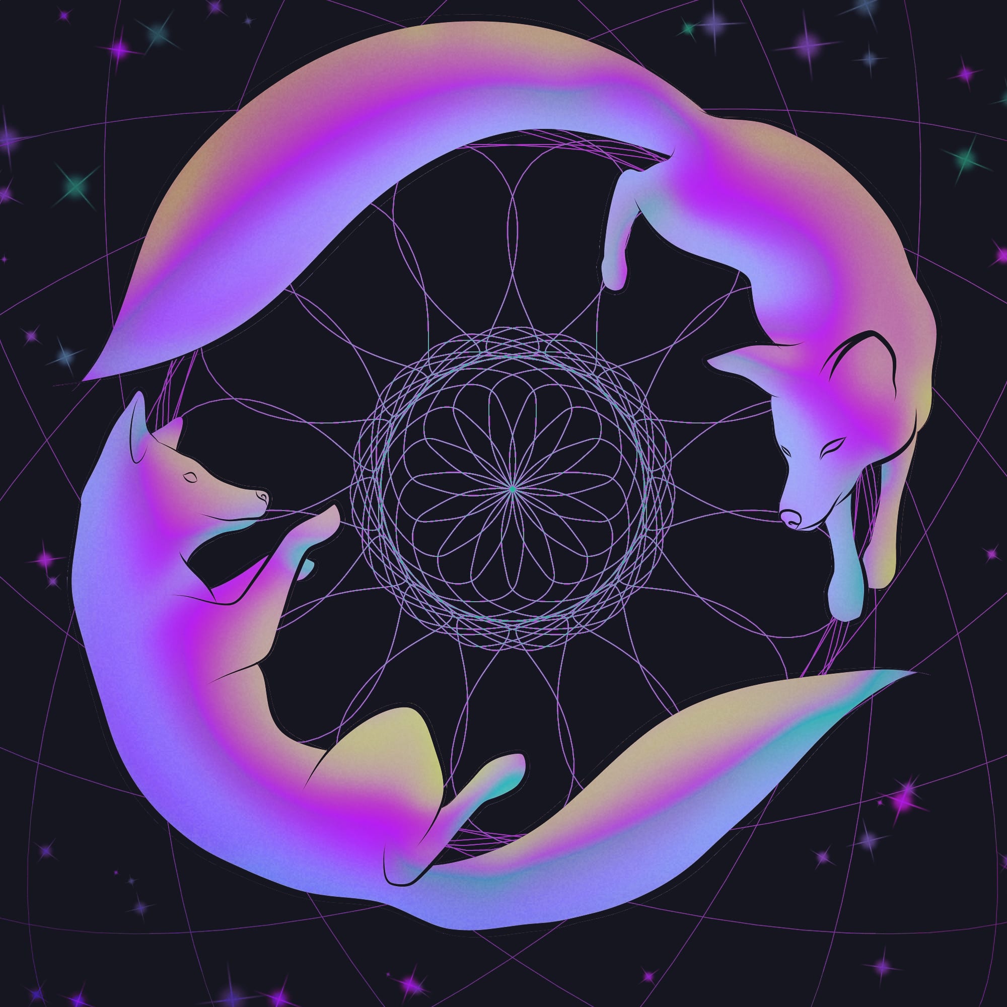 Pisces fox, me, digital, 2021 | Scrolller