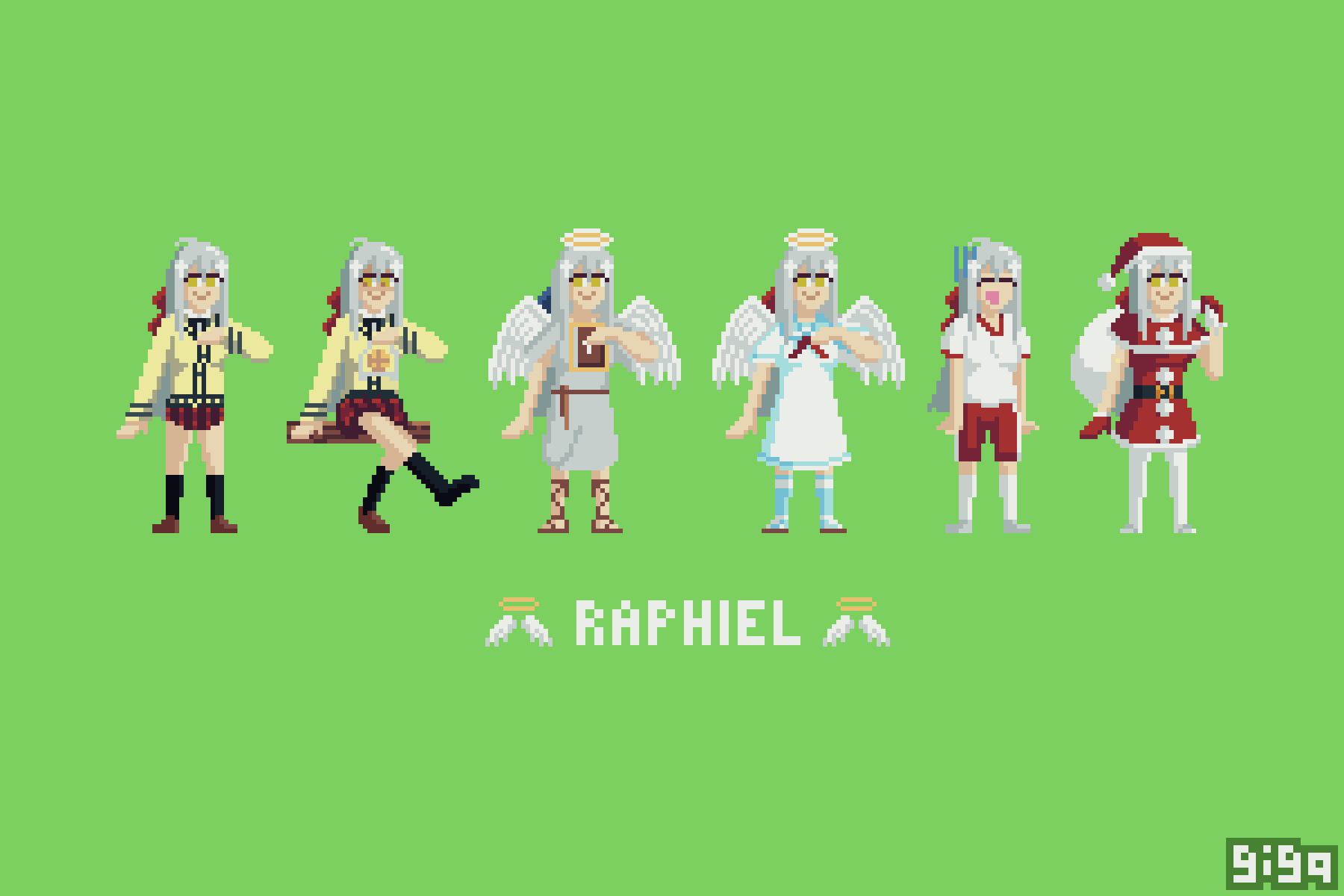 Raphi! Pixel art collection complete :) | Scrolller