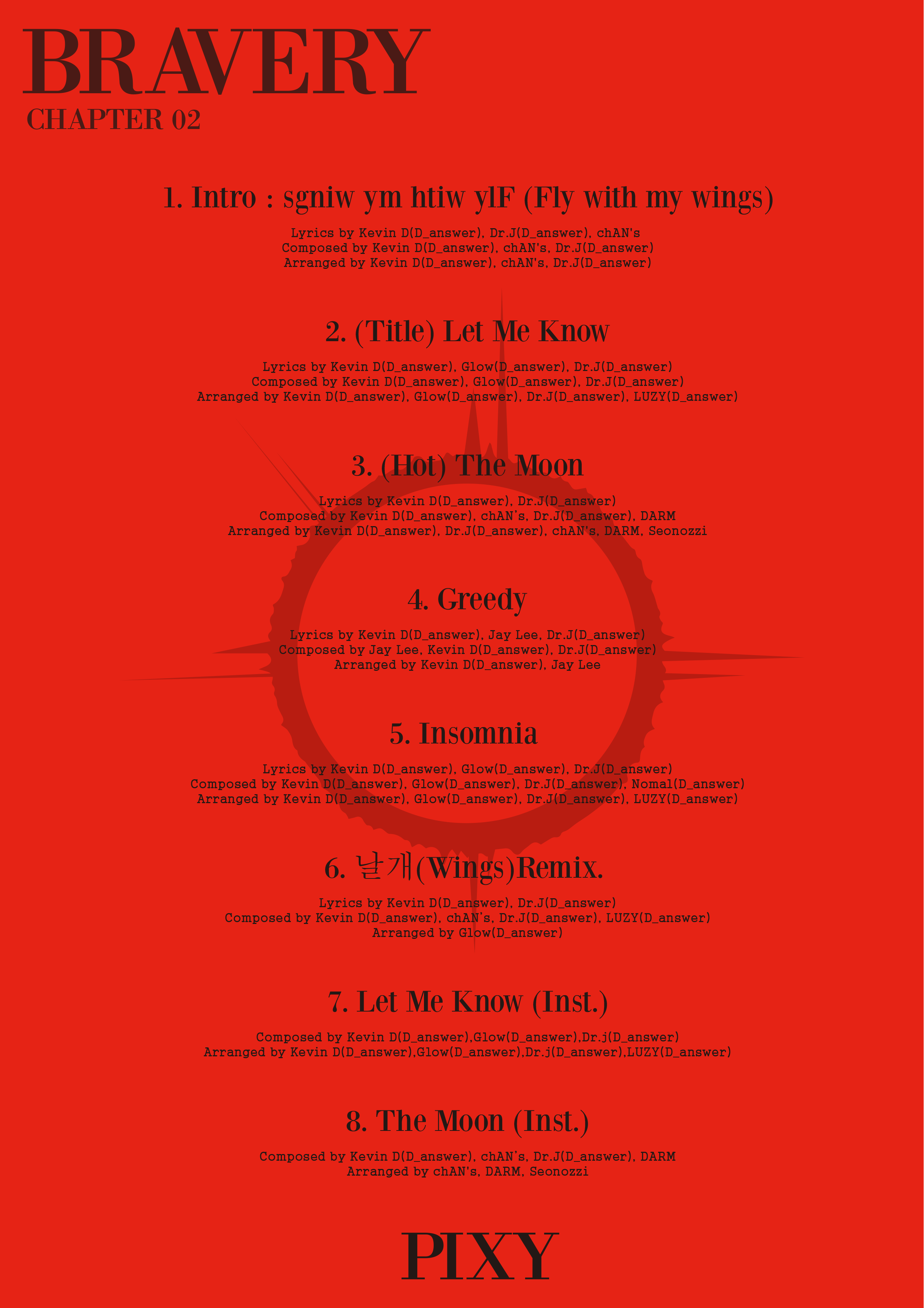 PIXY - The 1st Mini Album: Bravery (Chapter 02. Bravery) (Track List Teaser) | Scrolller