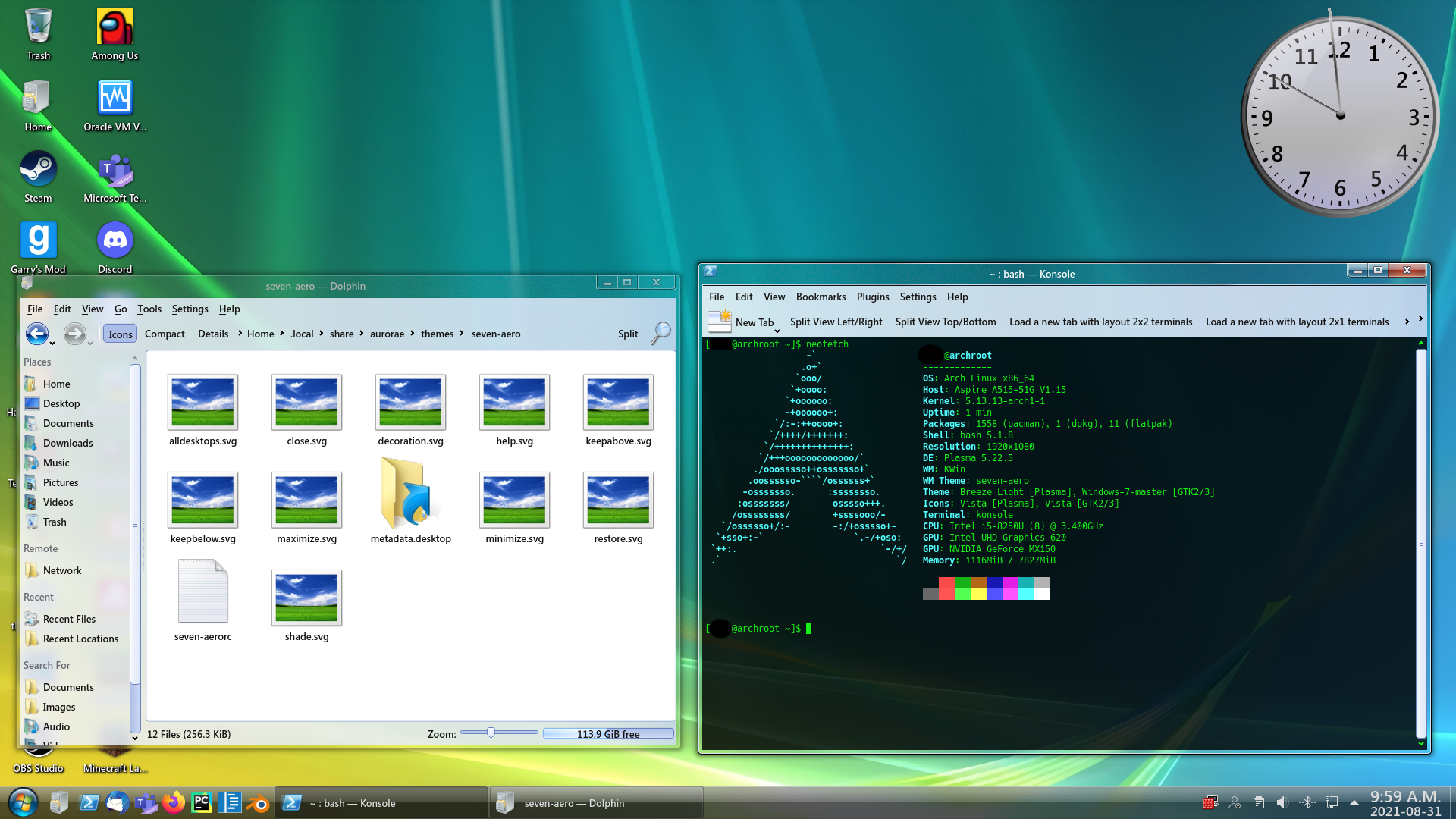 [Plasma] Windows Vista styled theme | Scrolller