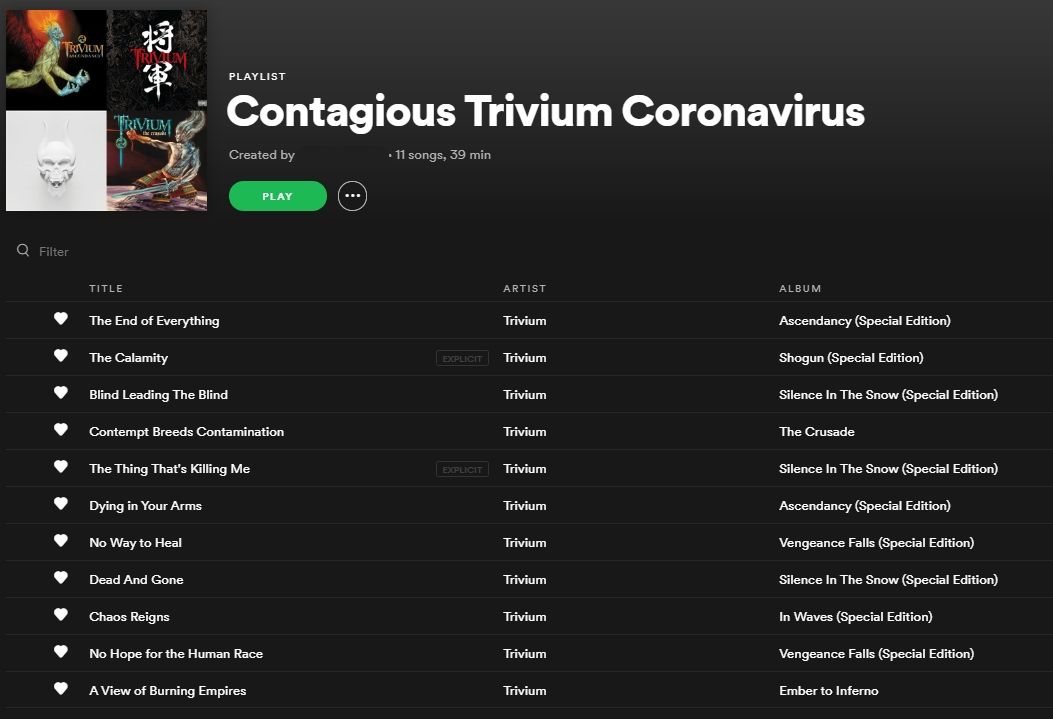 Playlist for the Coronavirus | Scrolller