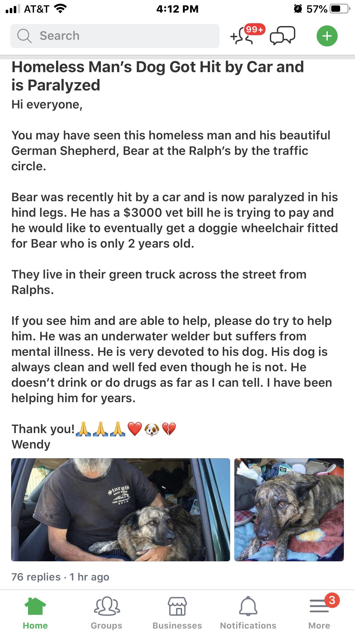 Please consider helping man’s dog | Scrolller