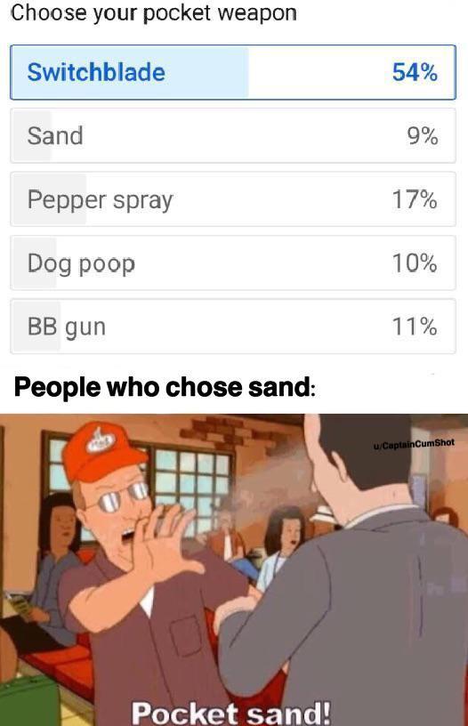 Pocket sand | Scrolller