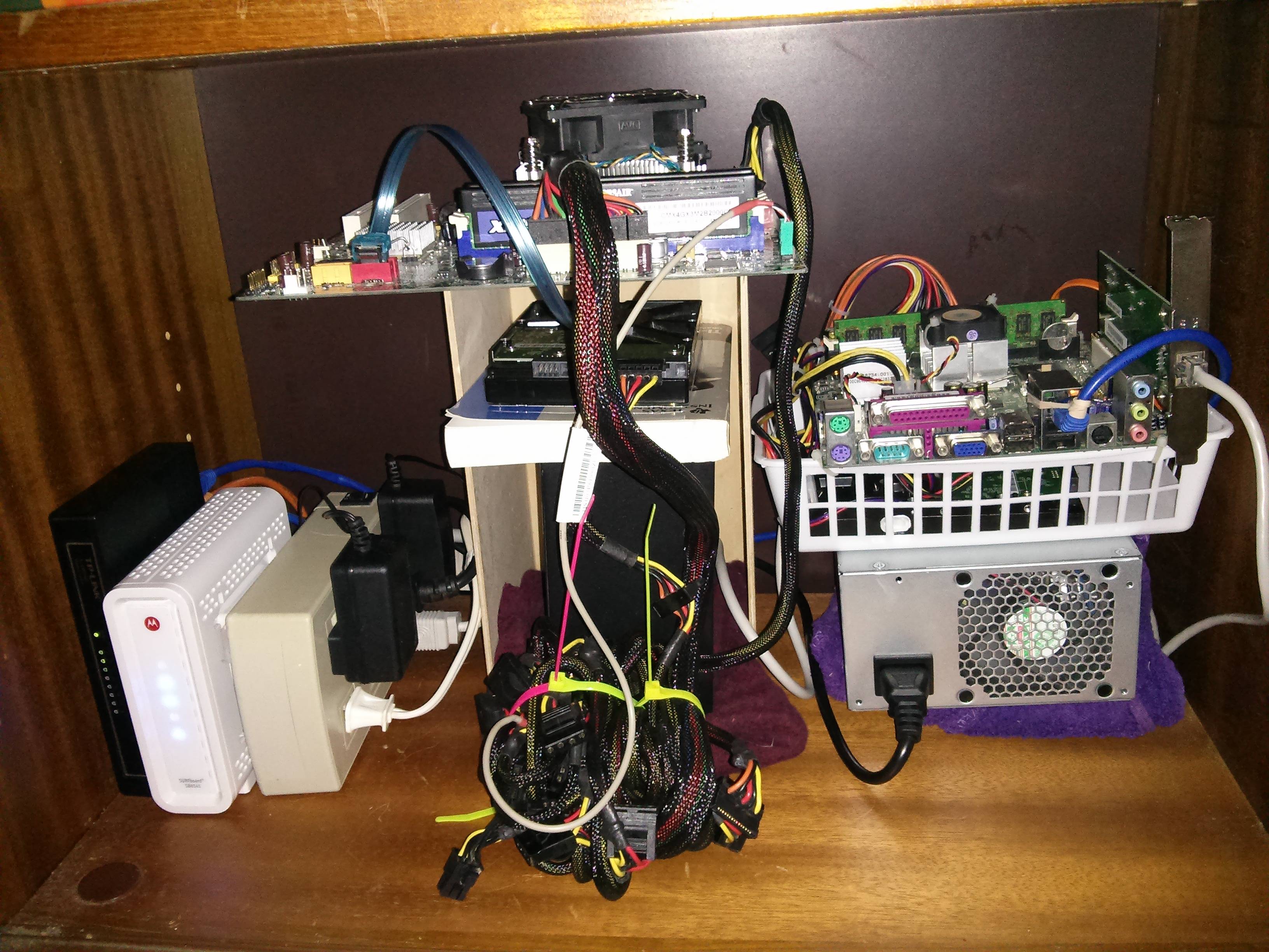 Poor man's server rack | Scrolller